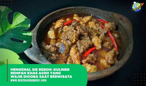 Mengenal Sie Reboh Kuliner Rempah Khas Aceh Yang Wajib Dicoba Saat