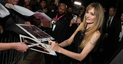 Angelina Jolie Rocks Bangs At Palm Springs Film Festival Awards Photos
