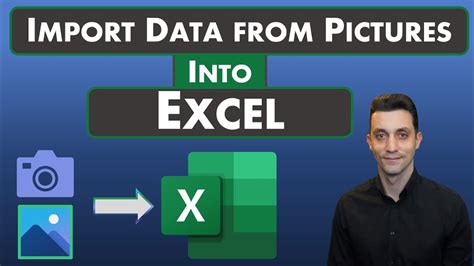 Excel Tips Import Data From Pictures Into Excel Youtube