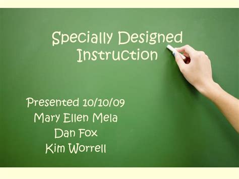 Ppt Specially Designed Instruction Powerpoint Presentation Free Download Id 3320599
