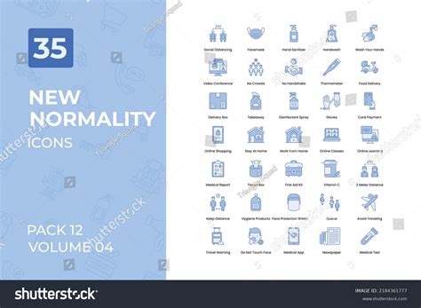 New Normality Icons Collection Set Contains Stock Vector Royalty Free 2184361777 Shutterstock