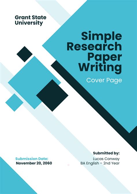 Free Research Paper Cover Page Templates To Edit Online