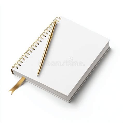 A Minimalist Notebook With A Gold Pen Perfect For Writing Notes Ideas Or Journaling Clean And