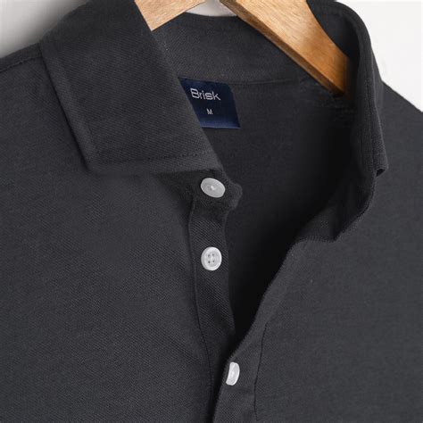 Feather Soft Piqué Half Sleeve Polo Shirt Gray Xs Feather Soft