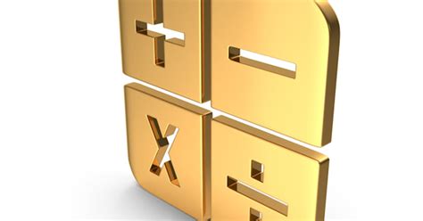 Gold Math Operators Symbol 3d Incl Maths And Plus Envato Elements