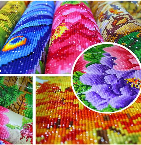 Tableau Toile Peinture de diamant 3D motif perroquet coloré perceuse carrée complète 5D