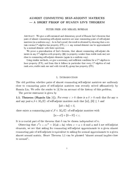 Lin Short Proof And Generalization Pdf Human Voice Typography