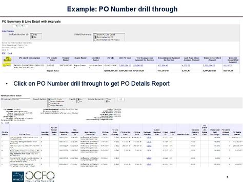 Berkeley Lab BI Portal PO Summary Line Detail