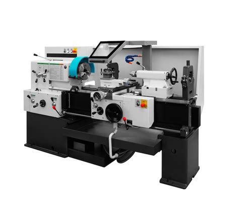 Premium Photo Manufacturing Cnc Professional Lathe Machine Isolated