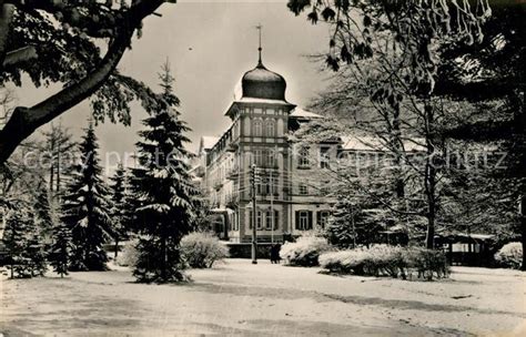 AK Ansichtskarte Friedrichroda FDGB Erholungsheim Hermann Danz Winter