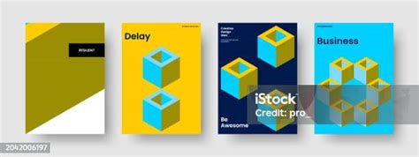 Desain Brosur Abstrak Tata Letak Sampul Buku Modern Template Latar