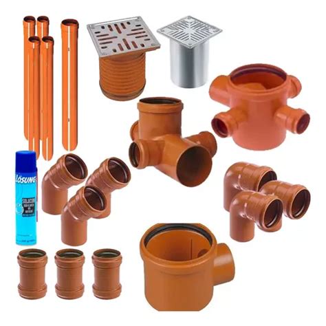 Combo Kit Sanitario Instalación Baño Caño Cloacal Awaduct N Envío gratis