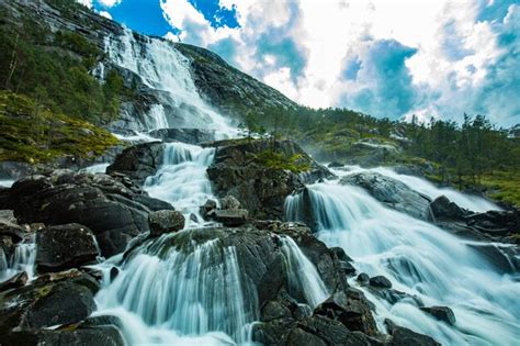 Premium Photo Langfoss Langfossen Is The Fifth Highest Waterfall In Norway Premium Photo Langfoss Langfossen Is The Fifth Highest Waterfall In Norway