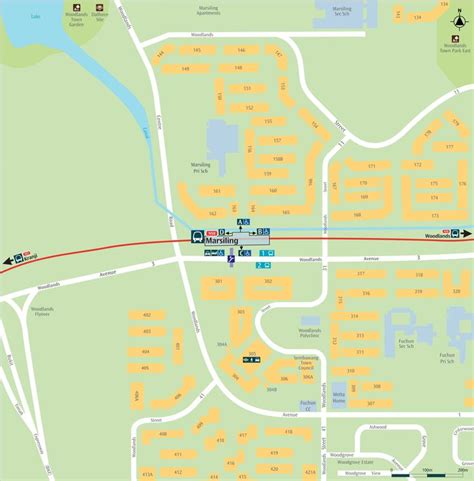 Map Of Marsiling Mrt Station Area