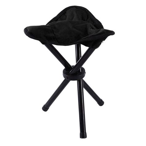 Banco Plegable Portátil Tipo Taburete Para Playa Y Camping Negro