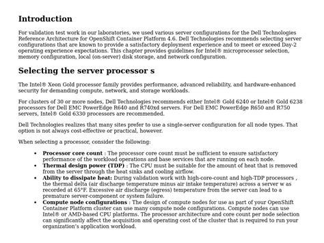Validated Hardware Configuration Options Reference Architecture Guide