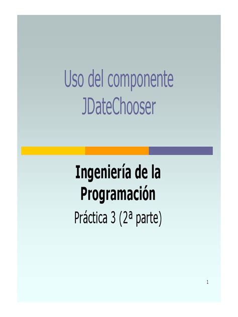 Practica Jdatechooser Java Pdf