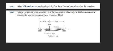 Solved 4 64 Solve 넌 Problem 4 12 Using Singularity