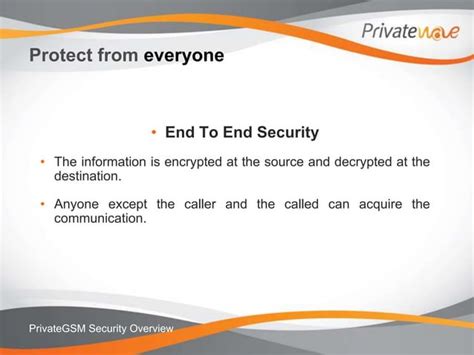 Privategsm Voice Encryption Technical Overview Ppt