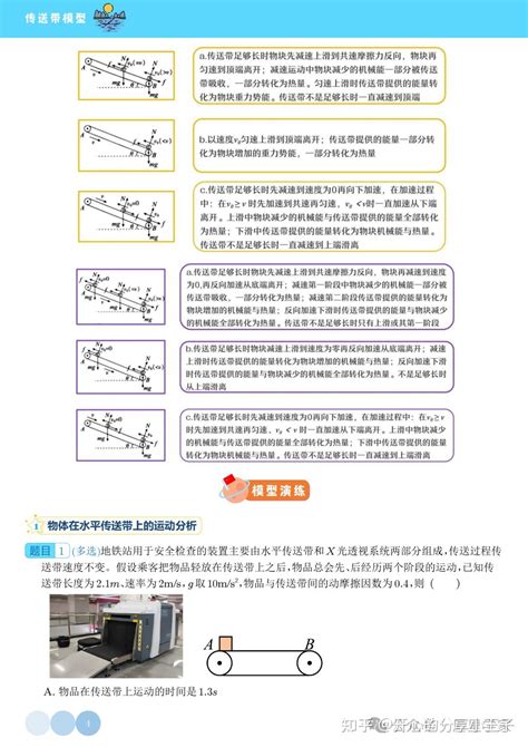 高中物理传送带模型知识点及题型归纳总结 知乎