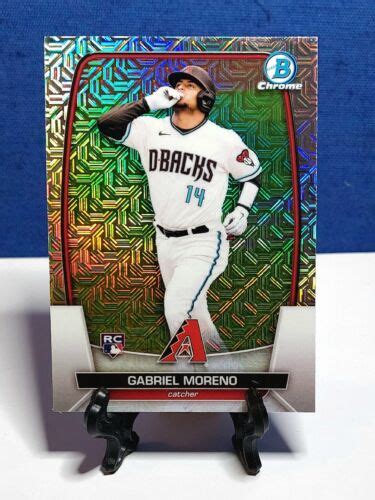 Gabriel Moreno Rc 2023 Bowman Chrome Mojo Refractor Rookie Diamondbacks