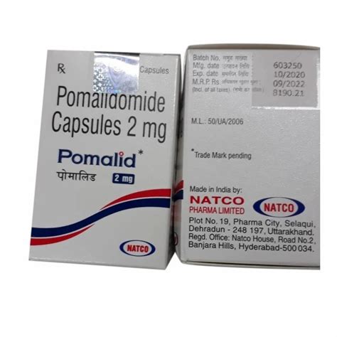 Pomalidomide Capsules 2 Mg 21 Capsule At ₹ 8190 Bottle In New Delhi