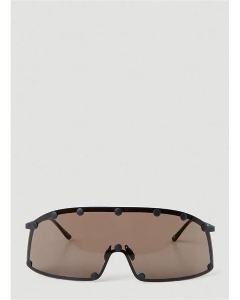 Rick Owens Performa Shielding Sunglasses In Black For Men Lyst Uk