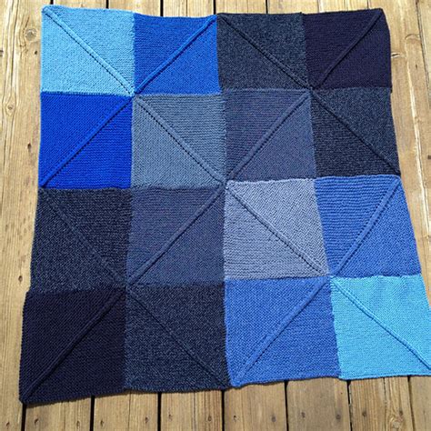 Ravelry Diagonal Rib Mitered Square Blanket Pattern By Joan Marie