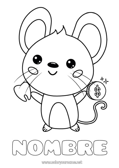 Dibujo De Un Ratoncito Para Colorear Dibujos Net