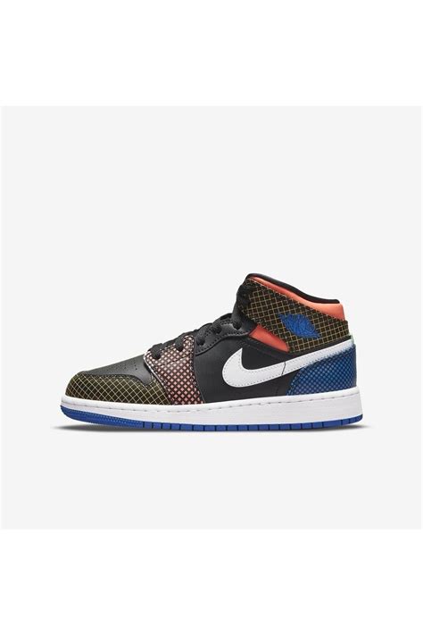 Nike Jordan 1 Mid Mmd Multi Color Grid Gs Dc4092 001 Fiyatı Yorumları Trendyol