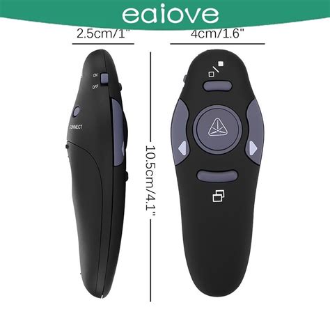 123 24g Wireless Red Presenter Pen Receiver Power Saving Handheld