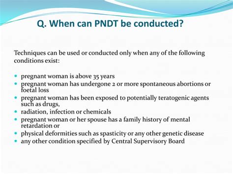 Pre Conception And Prenatal Diagnostic Techniques Act Pcpndt
