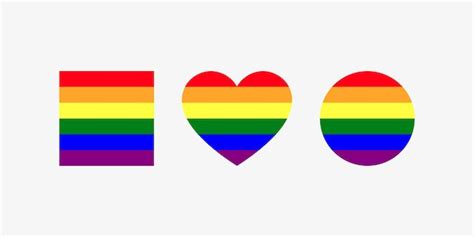 Conjunto De Banderas De Orgullo Lgbtqia Vector Premium