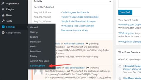 create custom cursors for wordpress beautify cursor wp missing