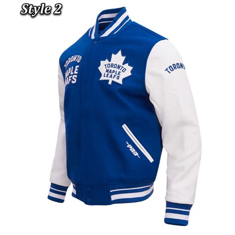 Full Snap Toronto Maple Leafs Retro Classic Varsity Jacket