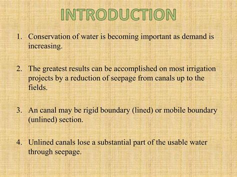 Seepage Through Canalsseminar Presentation Pptx