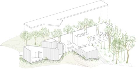 Node Cantilevered Wooden House By Uid Architects