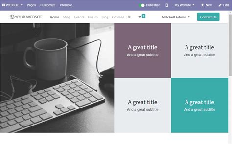 Build Your Own Website Page Odoo Community Edition Book
