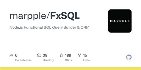 Github Marpple Fxsql Node Js Functional Sql Query Builder Orm