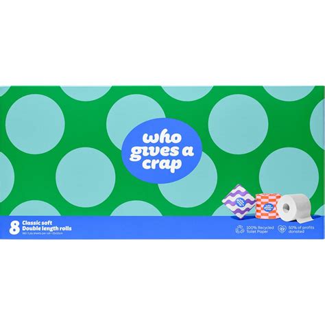 Who Gives A Crap Double Length Toilet Rolls 8 Pack Woolworths