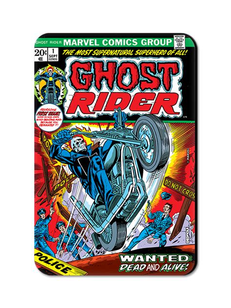 Wanted Ghost Rider Marvel Official Fridge Magnet Redwolf