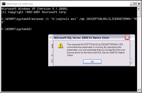 Vbscript Installing Sql Sever 2008 R2 Native Client Not Working
