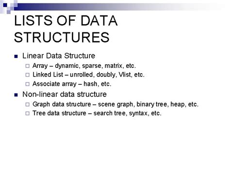 Data Structure File Processing Objectives To Identify The
