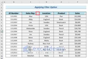 How To Filter Multiple Columns Simultaneously In Excel 4 Ways