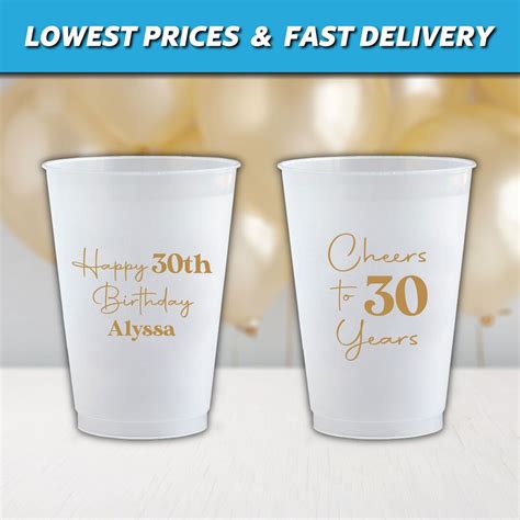 Happy Birthday Party Cups Custom Birthday Party Cups Shatterproof
