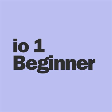 Io1 Beginner Br