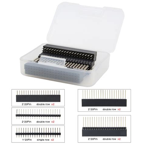 Geekworm Raspberry Pi 2x20 40 Pin Gpio Stacking Headerextender Kit