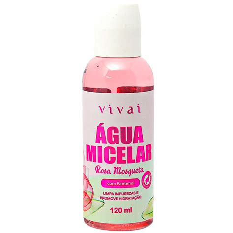 Água Micelar Rosa Mosqueta Vivai ml Tudo de Maquiagem
