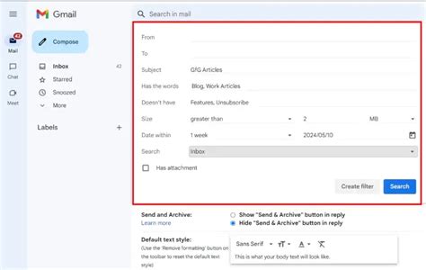 How To Create A Gmail Filter Geeksforgeeks