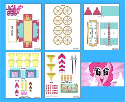 Mlp Pinkie Pies Welcome Wagon Papercraft By Rocketmantan On Deviantart
